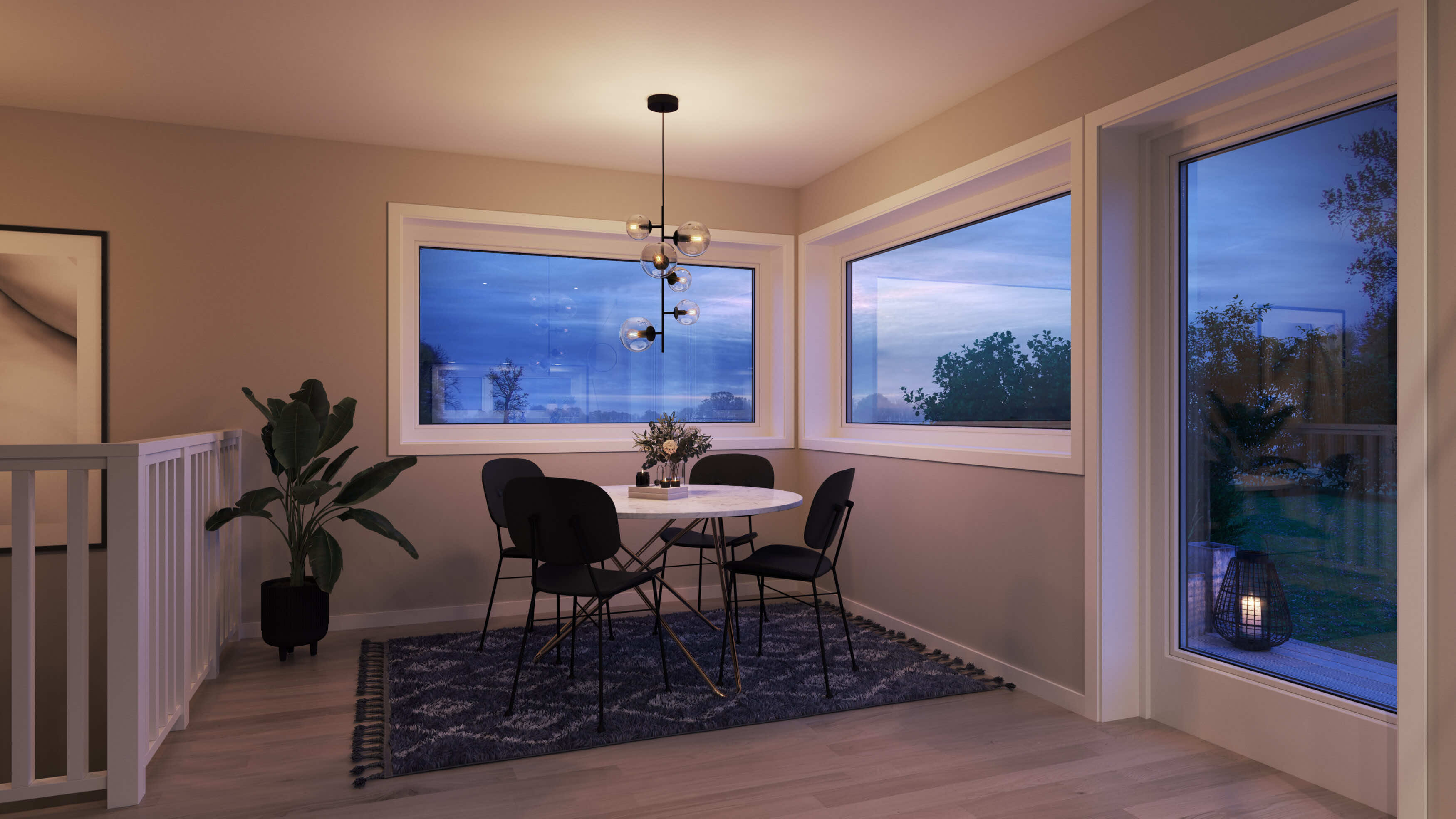 Vindy tilpasset skrå tomt, spennende liten bolig - ABChus